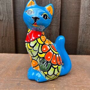 Art | Talavera Cat Sculpture Decor Pottery | Poshmark